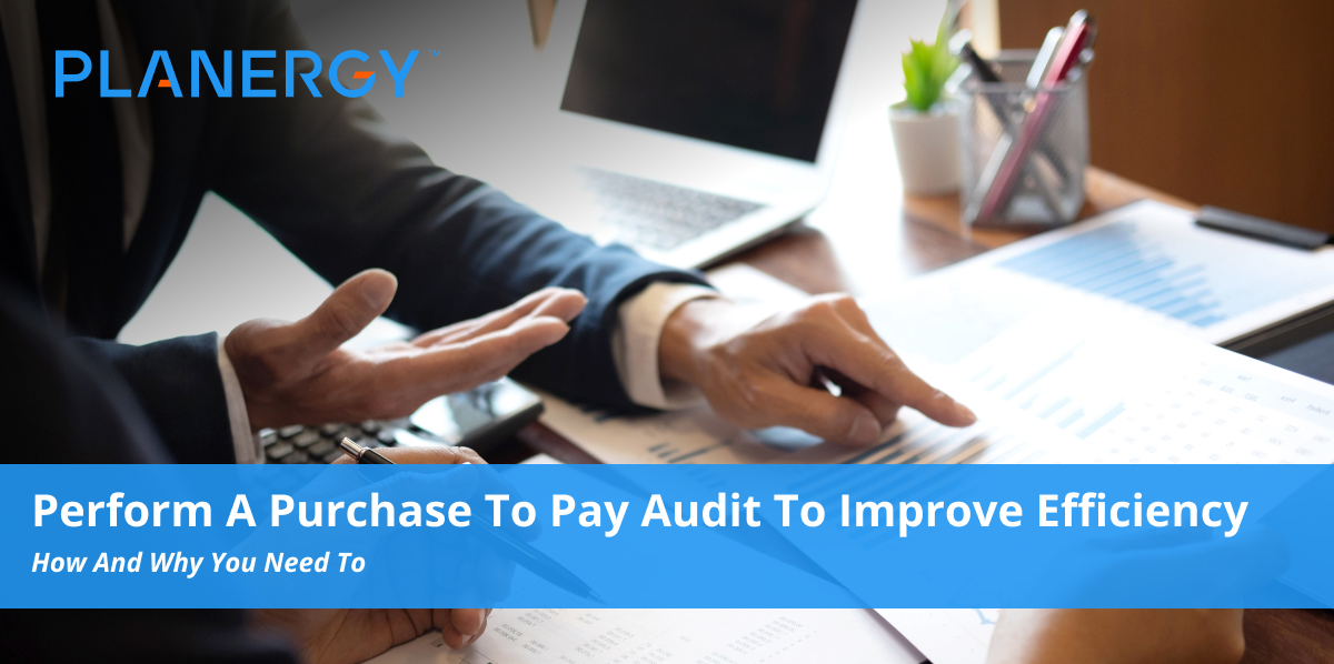 Perform A Purchase-to-Pay Audit To Improve Efficiency | Planergy Software