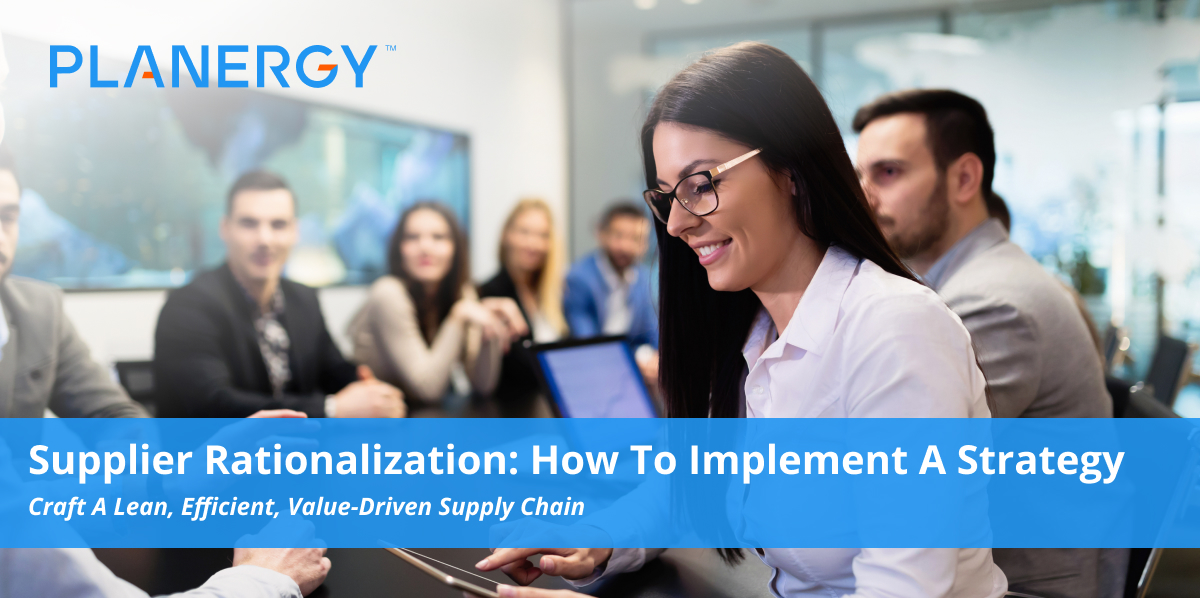 Supplier Rationalization: How to Implement A Strategy | Planergy Software