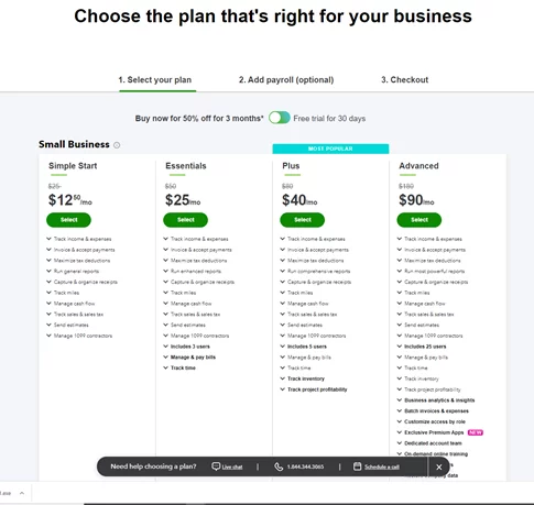 QuickBooks Versions Comparison | Planergy Software