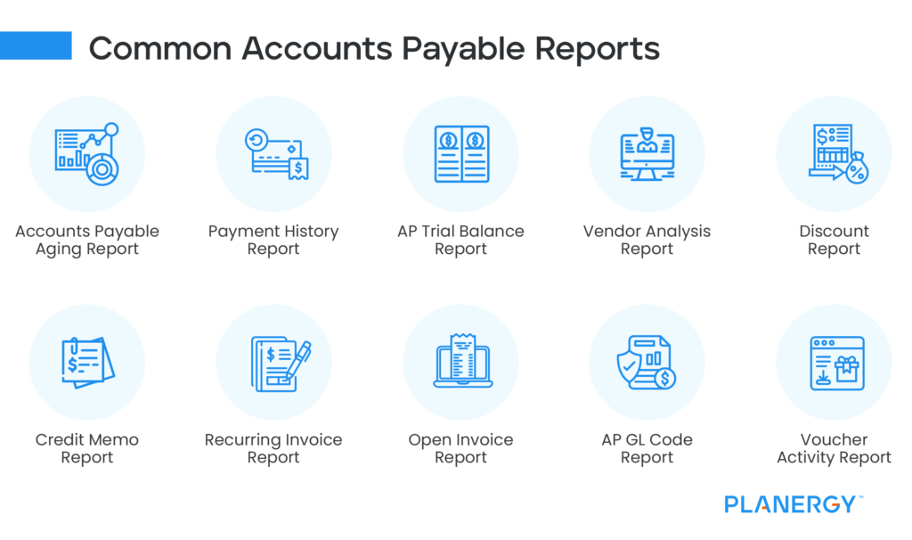 Accounts Payable Reporting | Planergy Software