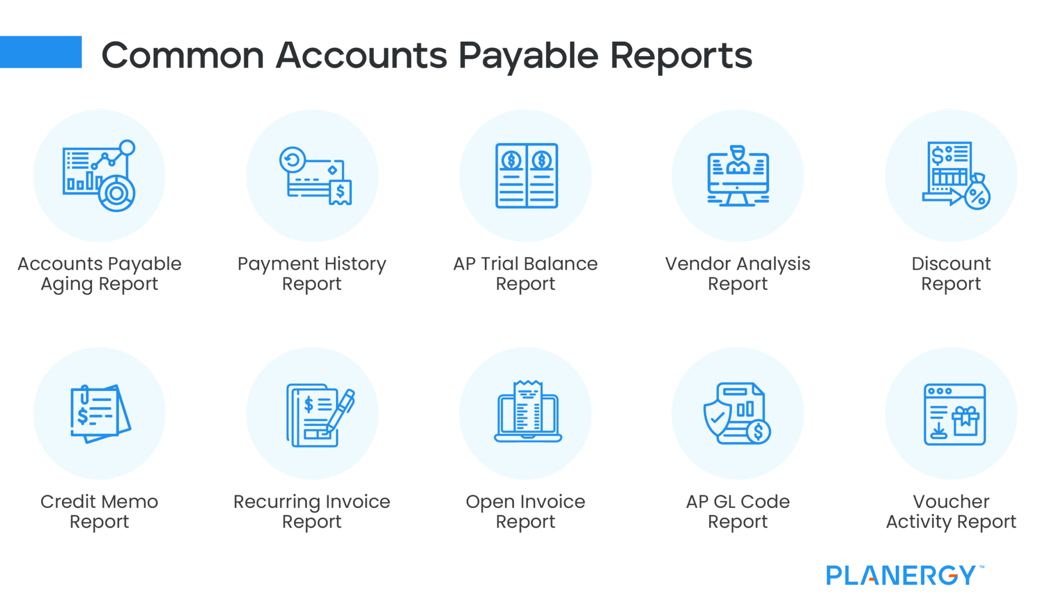 Accounts Payable Reporting | Planergy Software