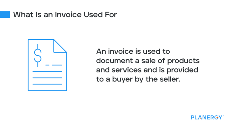 What Is An Invoice? Elements, Purpose, Types, and Examples | PLANERGY ...